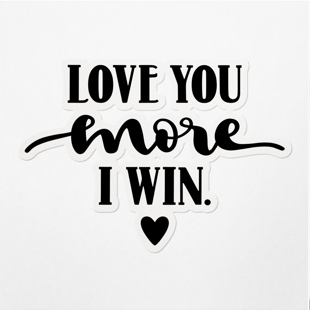 Vinyl Stickers Decals Of Love Win - Waterproof - Apply On Any Smooth ...