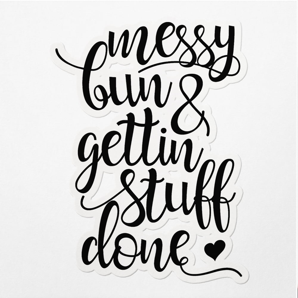 Vinyl Stickers Decals Of Messy Done - Waterproof - Apply On Any Smooth ...