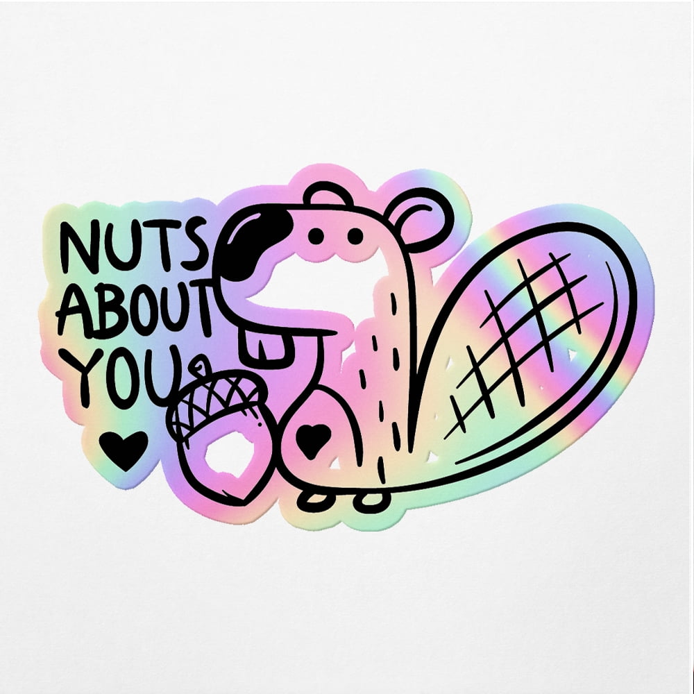 Vinyl Stickers Decals Of Nuts You - Apply On Any Smooth Surfaces Indoor ...