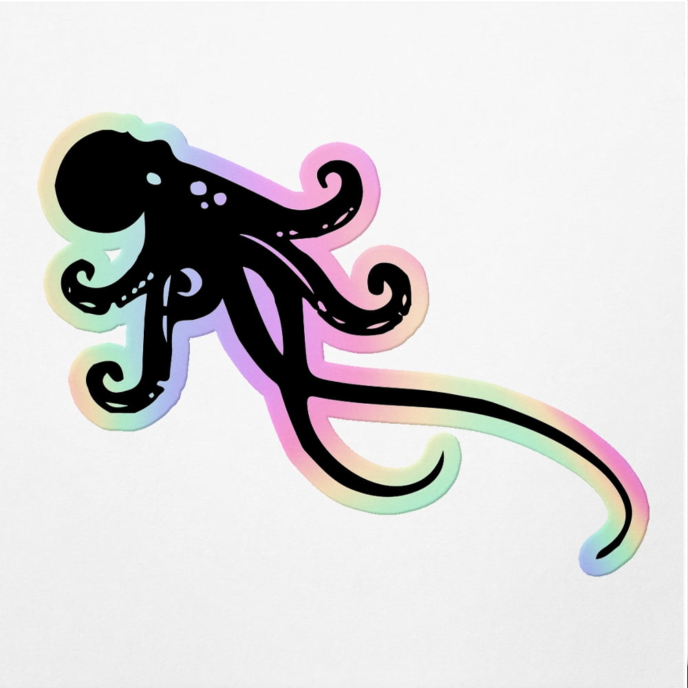 Vinyl Stickers Decals Of Octopus Illustration - Apply On Any Smooth ...