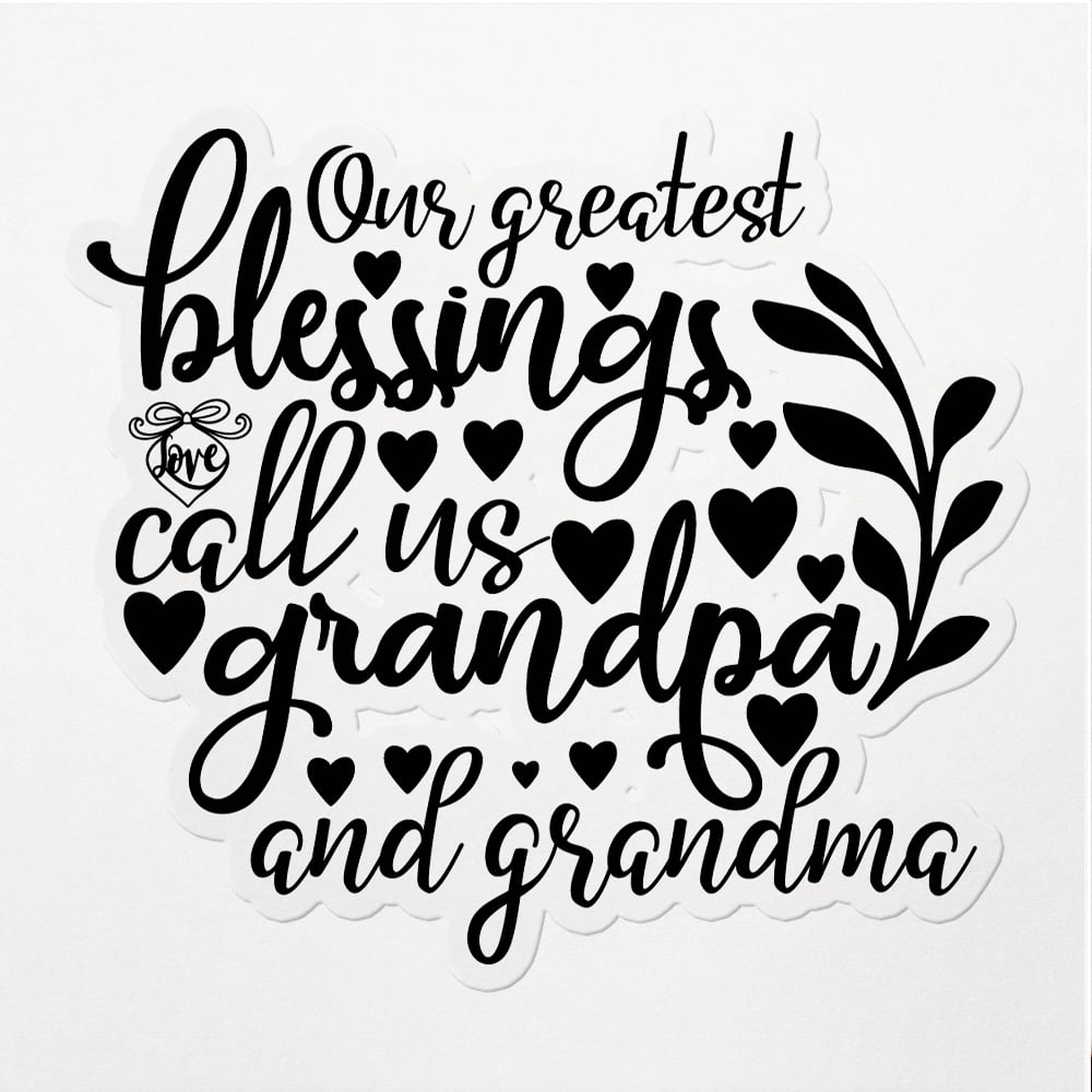 Vinyl Stickers Decals Of Our Grandma - Waterproof - Apply On Any Smooth ...