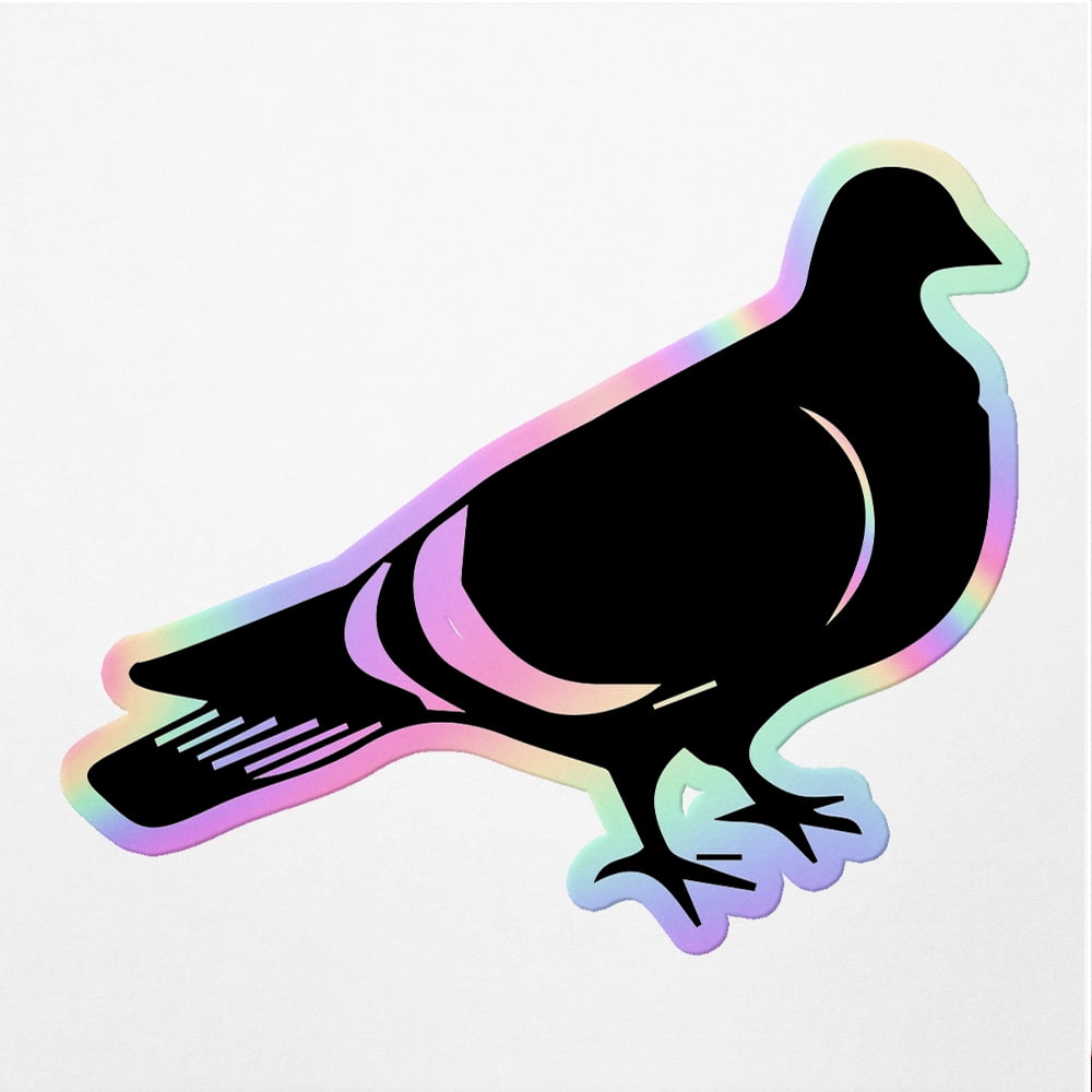 Vinyl Stickers Decals Of Pigeon Illustration - Apply On Any Smooth ...