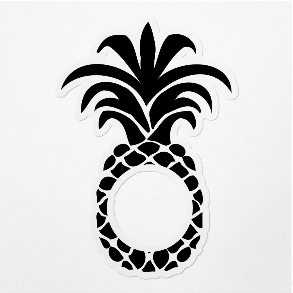 Vinyl Stickers Decals Of Pineapple V4 - Waterproof - Apply On Any ...