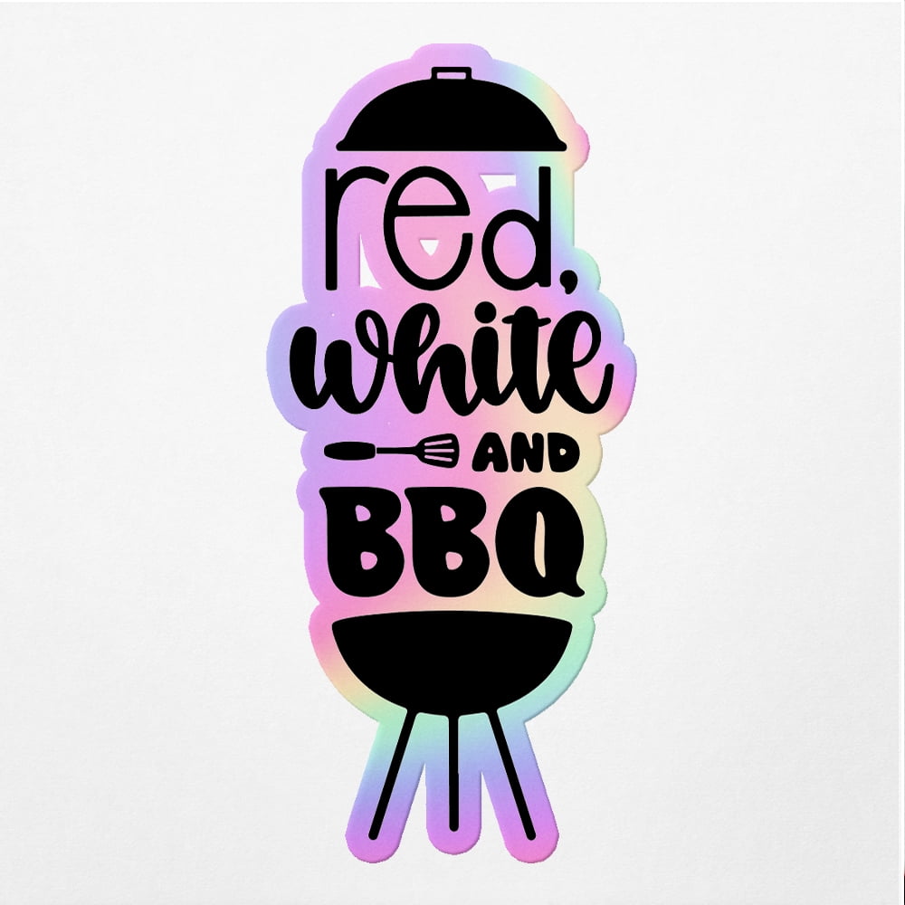 Vinyl Stickers Decals Of "Red, Bbq" - Apply On Any Smooth Surfaces ...