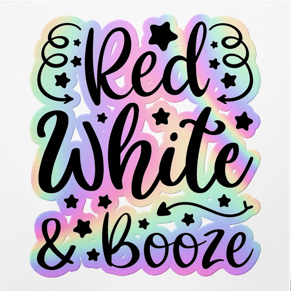 Vinyl Stickers Decals Of Red Booze - Apply On Any Smooth Surfaces ...