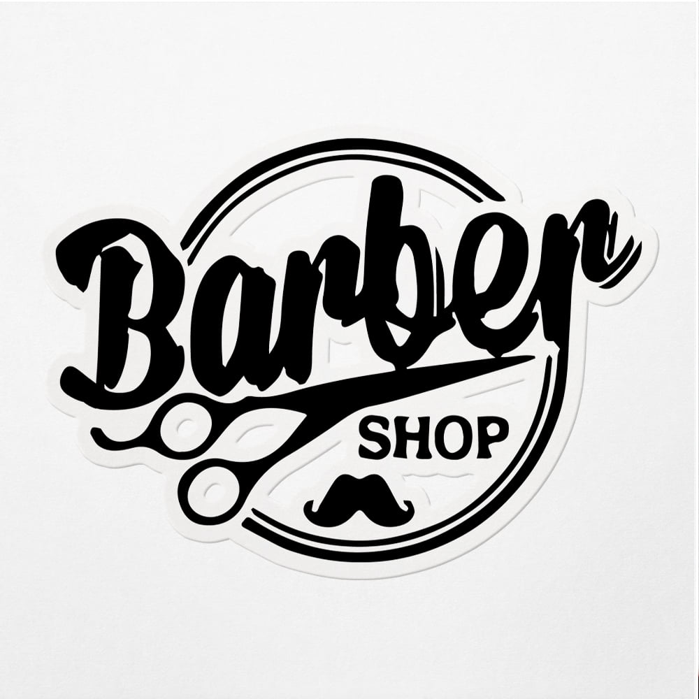 Vinyl Stickers Decals Of Round Mustache Illustration - Waterproof ...