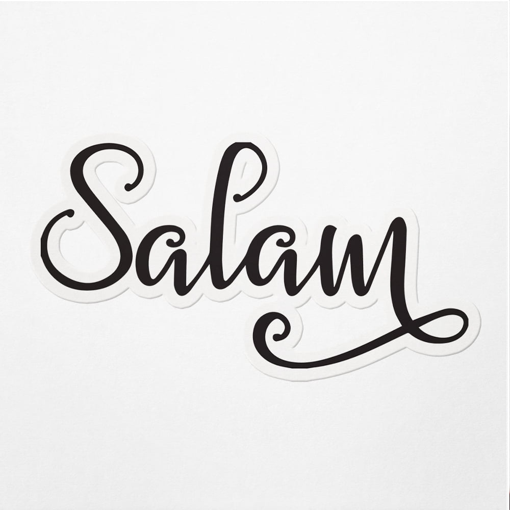 Vinyl Stickers Decals Of Salam Illustration - Waterproof - Apply On Any ...