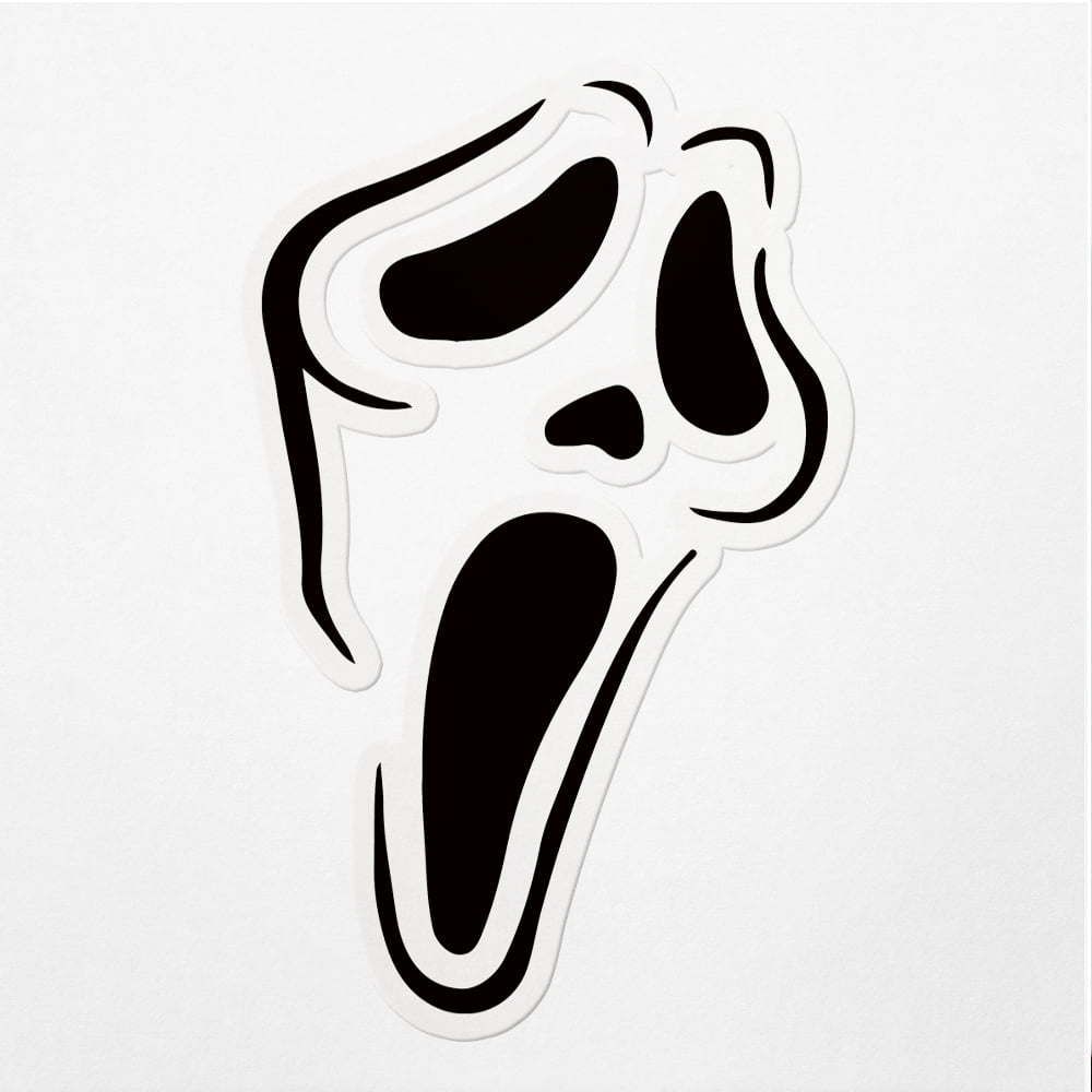 Vinyl Stickers Decals Of Scream Illustration - Waterproof - Apply On ...