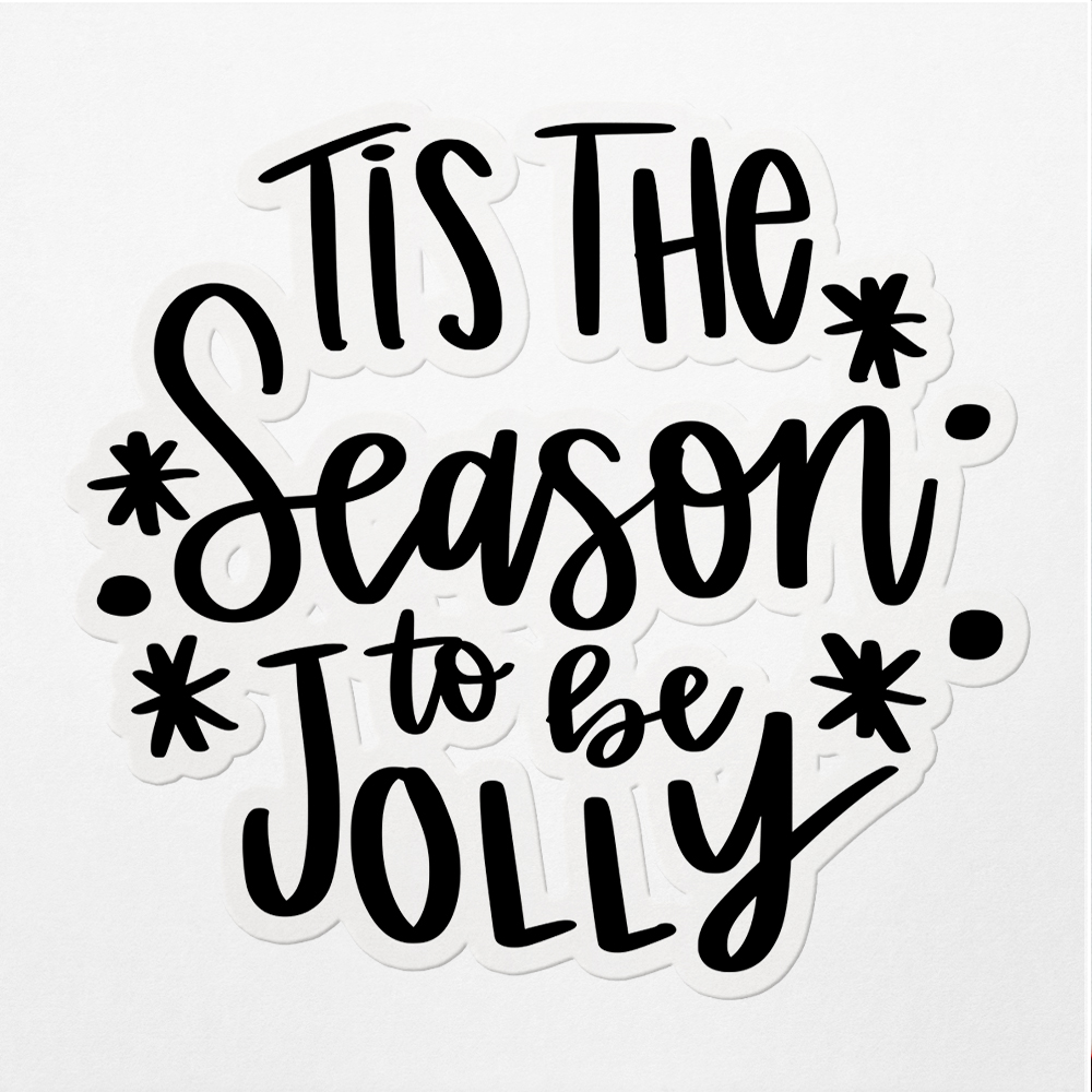 Vinyl Stickers Decals Of Season Christmas V3 - Waterproof - Apply On ...