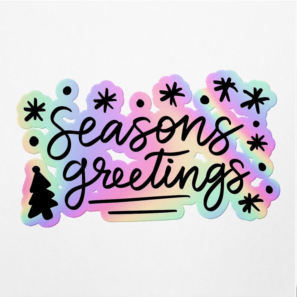 Vinyl Stickers Decals Of Seasons Christmas V3 - Apply On Any Smooth ...