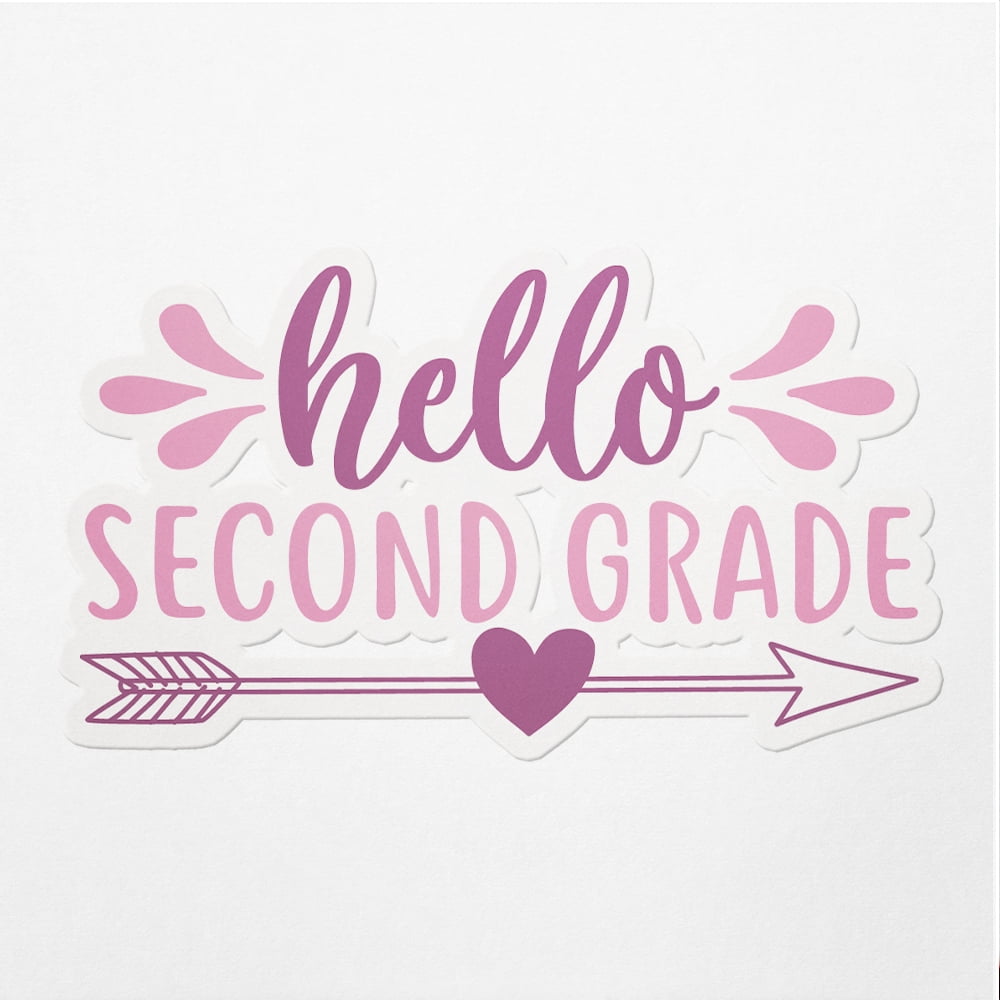 Vinyl Stickers Decals Of Second Grade - Waterproof - Apply On Any ...