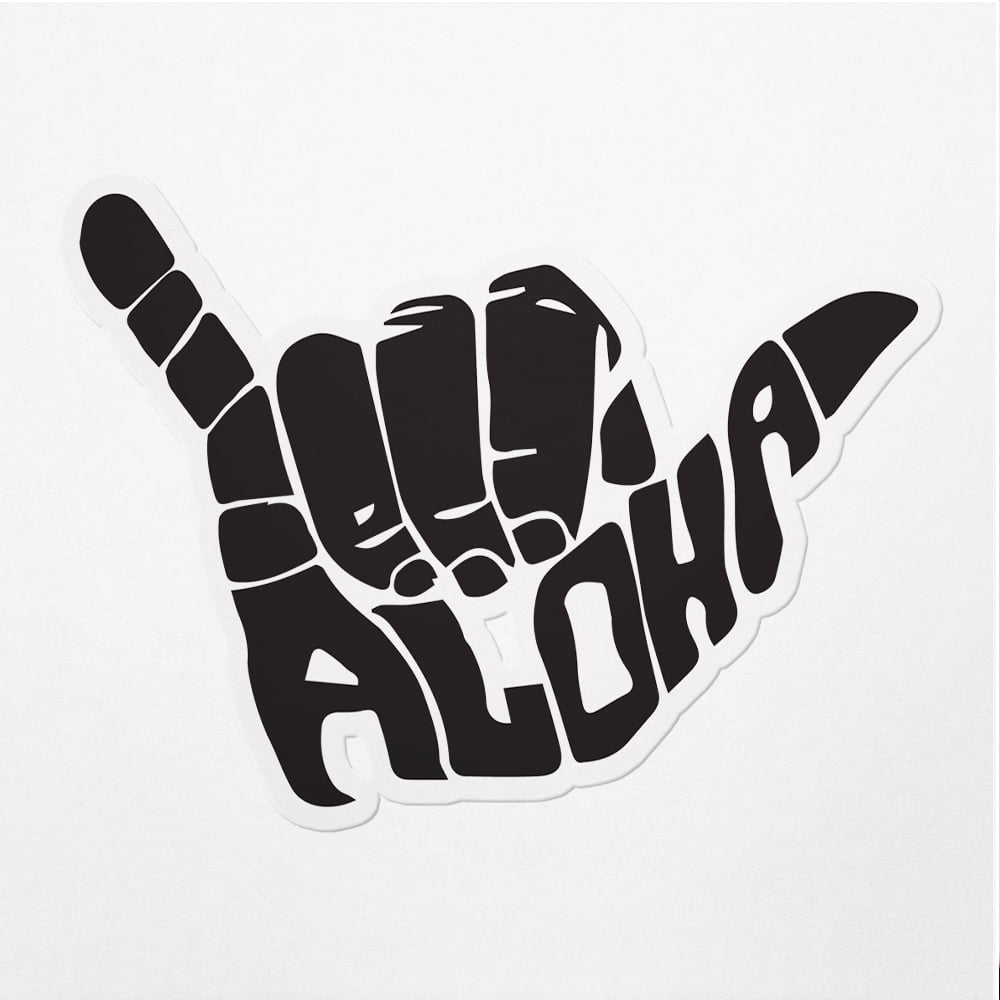 Vinyl Stickers Decals Of Shaka Illustration - Waterproof - Apply On Any ...