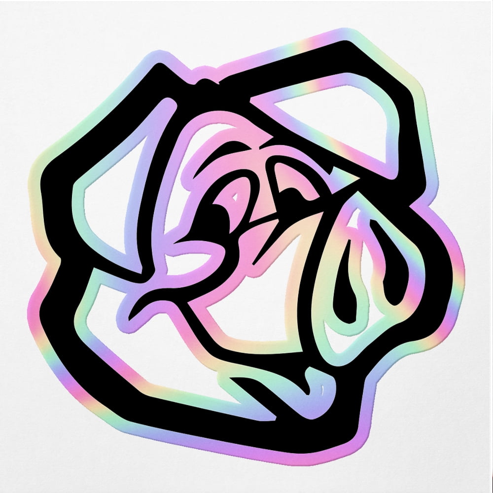 Vinyl Stickers Decals Of Silly Head Illustration - Apply On Any Smooth ...