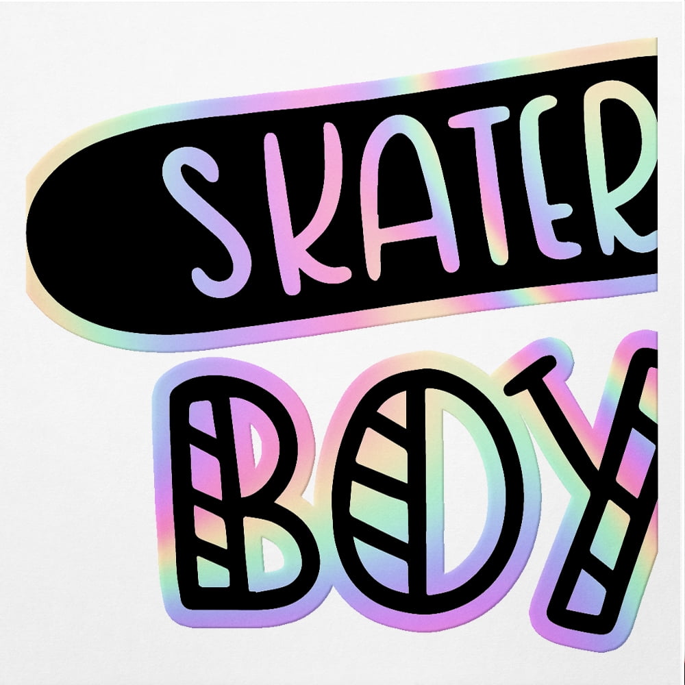 Vinyl Stickers Decals Of Skater Boy - Apply On Any Smooth Surfaces ...