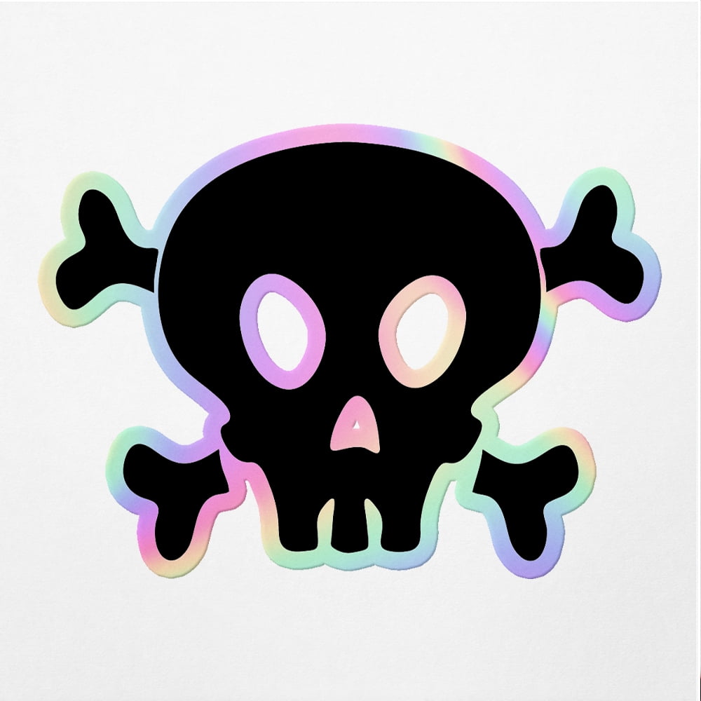 Vinyl Stickers Decals Of Skull Bones - Apply On Any Smooth Surfaces ...