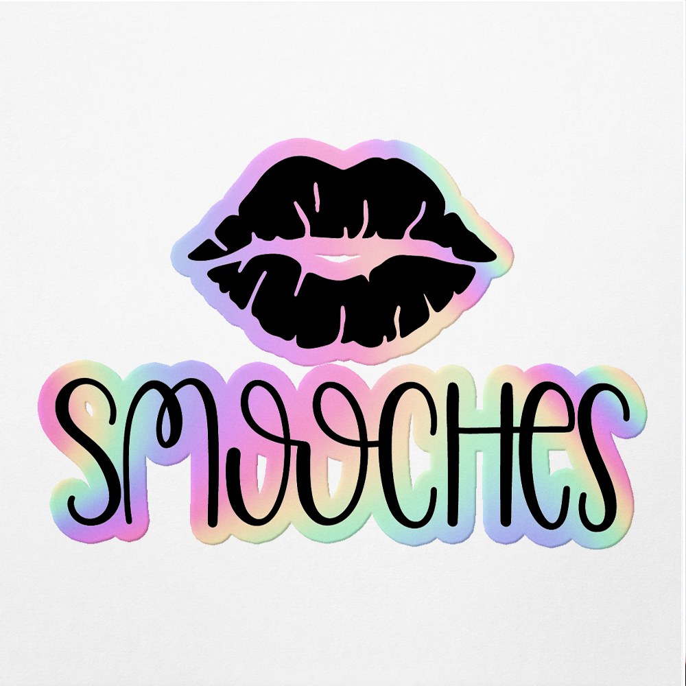 Vinyl Stickers Decals Of Smooches Love - Apply On Any Smooth Surfaces ...