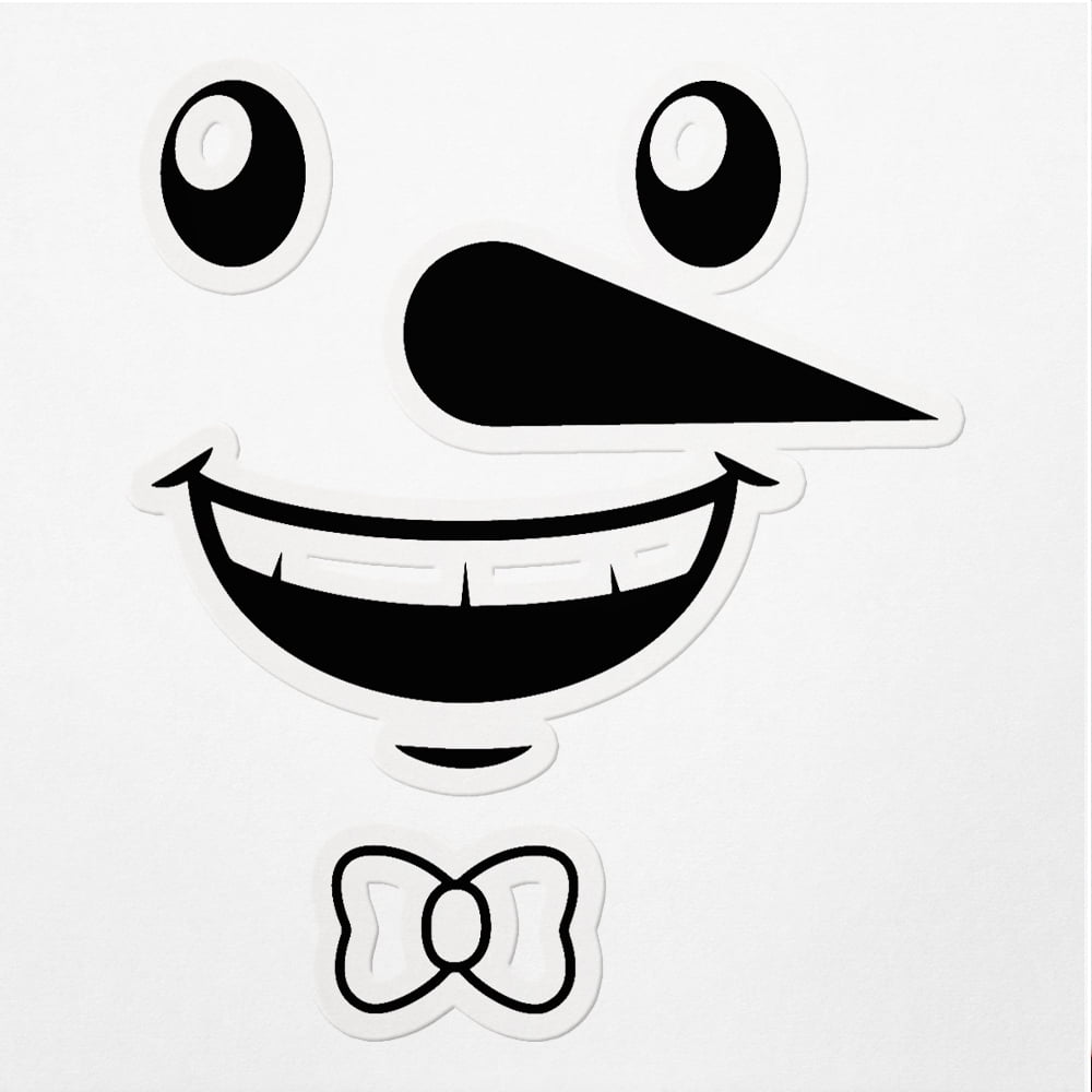 Vinyl Stickers Decals Of Snowman Christmas V8 - Waterproof - Apply On ...