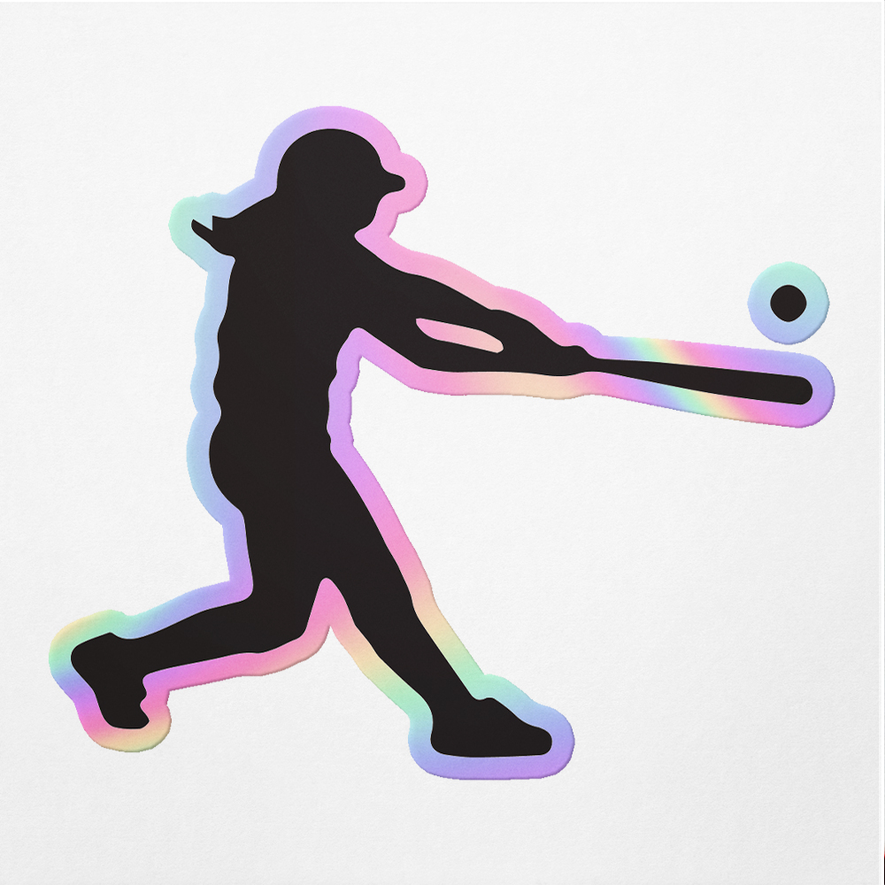 Vinyl Stickers Decals Of Softball Illustration - Apply On Any Smooth ...
