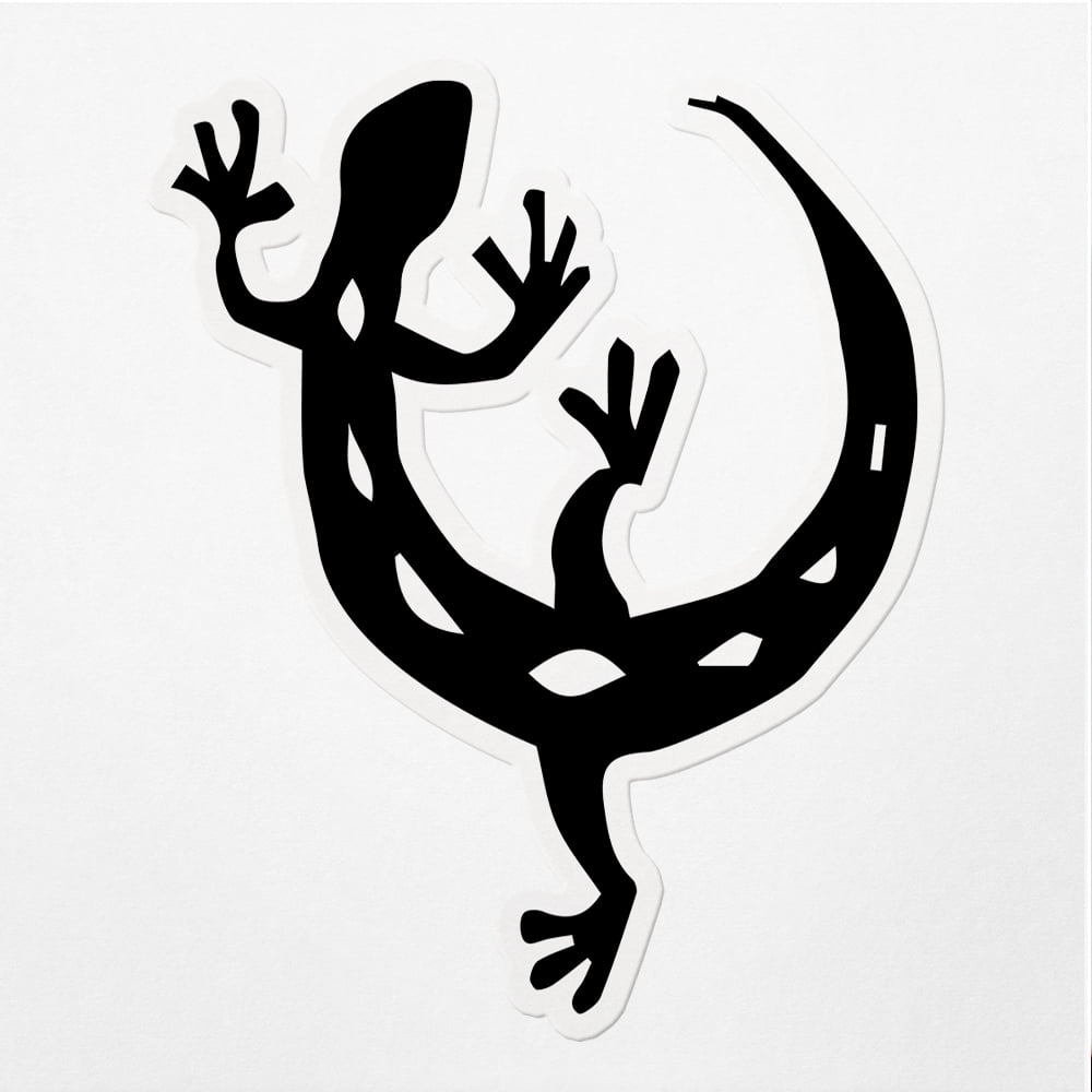 Vinyl Stickers Decals Of Southwestern Lizard Illustration - Waterproof ...