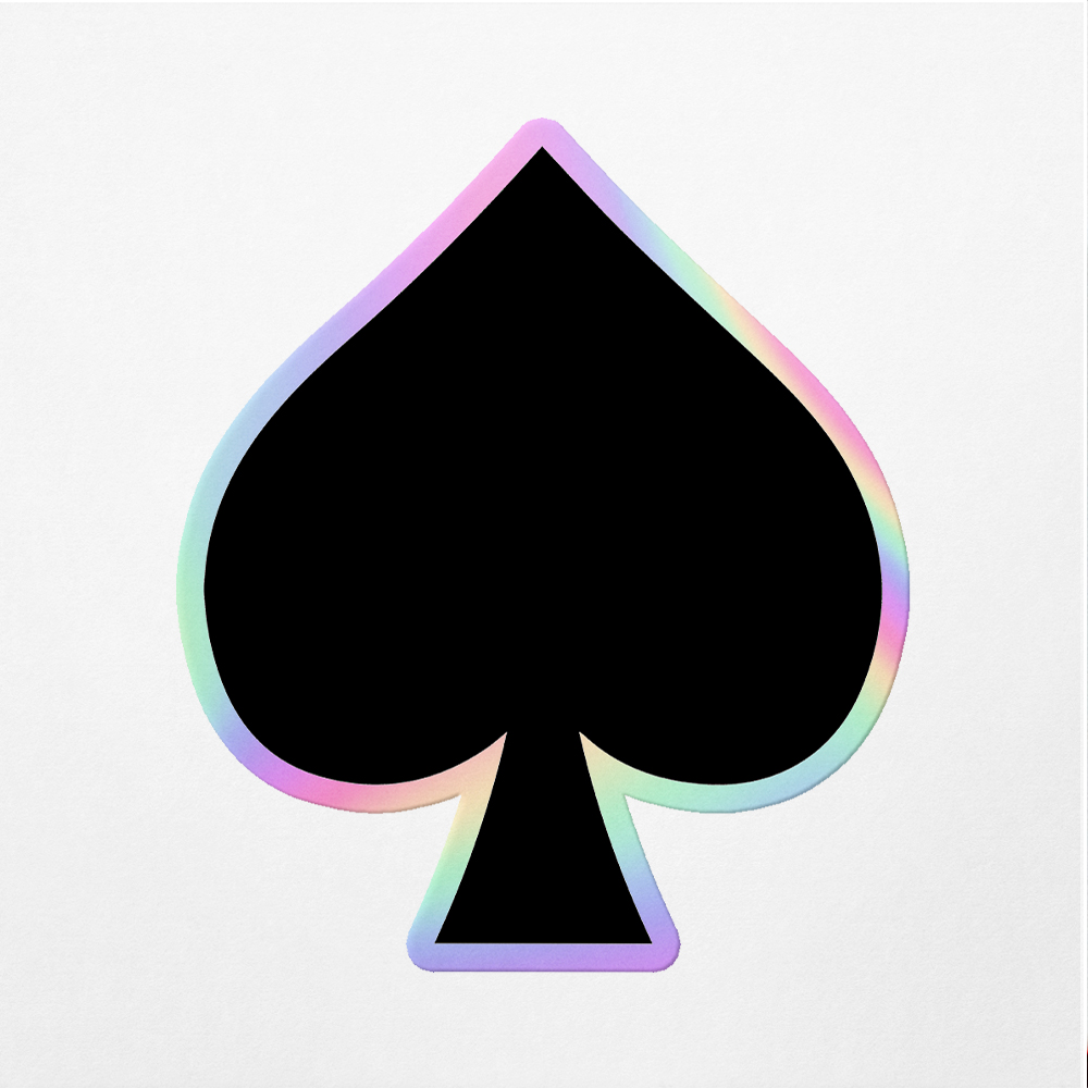 Vinyl Stickers Decals Of Spades - Apply On Any Smooth Surfaces Indoor ...