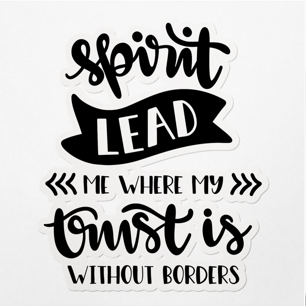 Vinyl Stickers Decals Of Spirit Borders Quote - Waterproof - Apply On ...