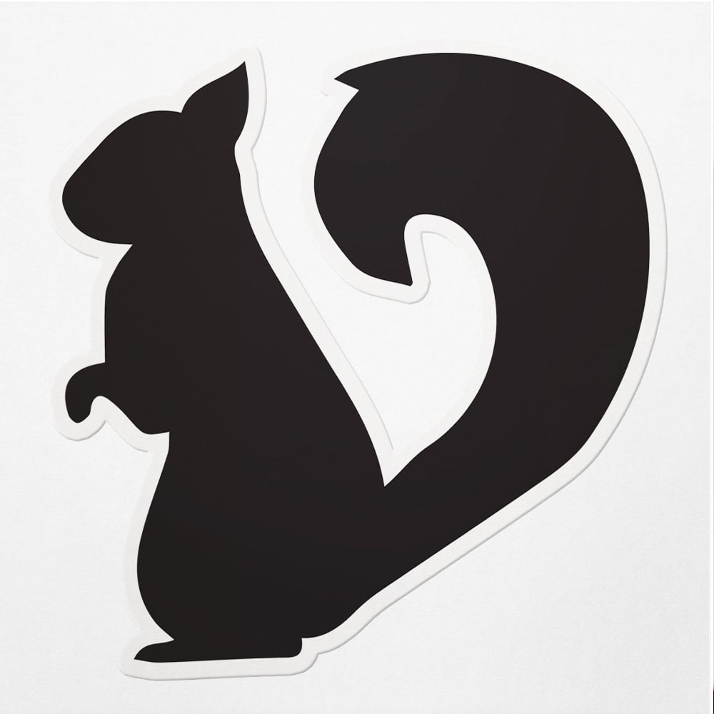 Vinyl Stickers Decals Of Squirrel Illustration - Waterproof - Apply On ...