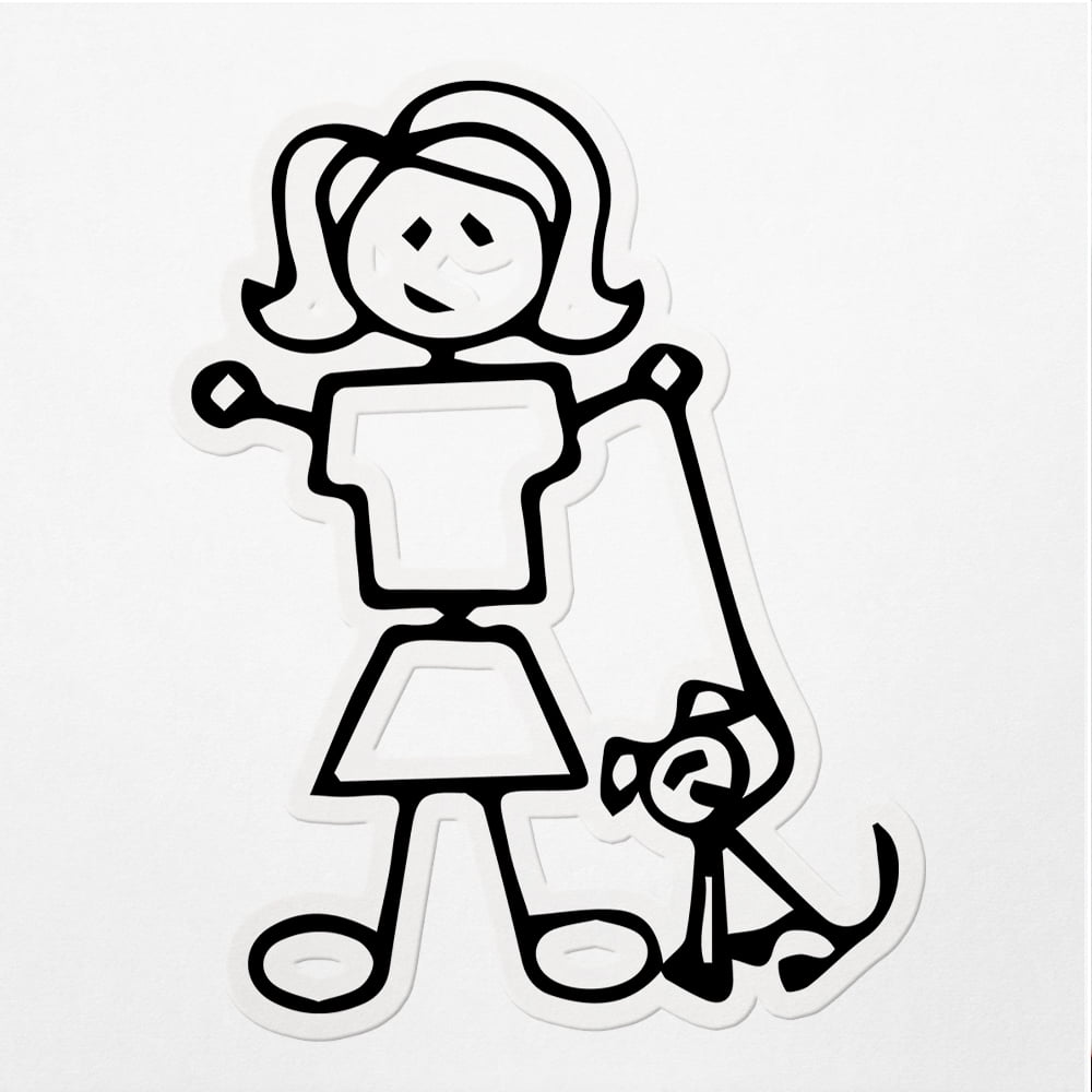 Vinyl Stickers Decals Of Stick Dog Dogs V2 - Waterproof - Apply On Any ...