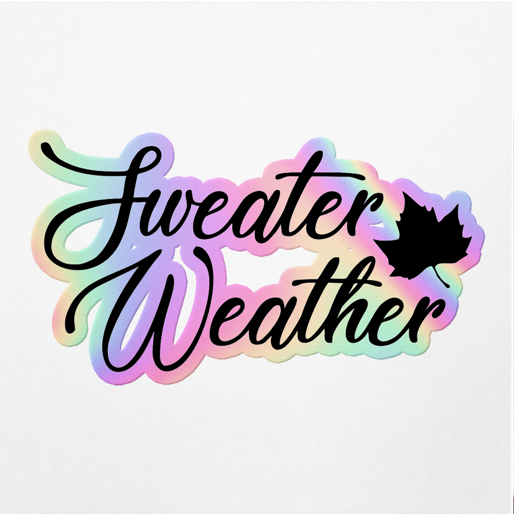 Vinyl Stickers Decals Of Sweater - Apply On Any Smooth Surfaces Indoor ...