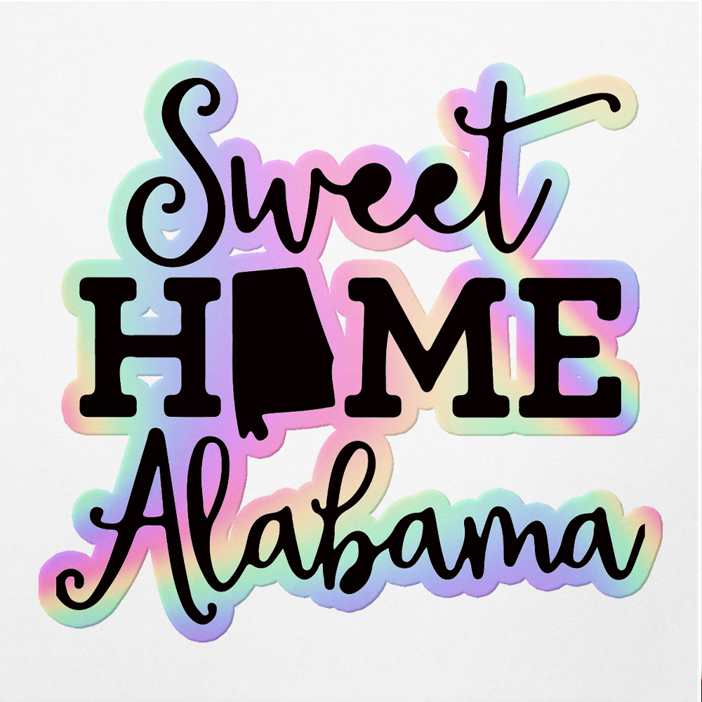 Vinyl Stickers Decals Of Sweet Alabama Illustration - Apply On Any ...