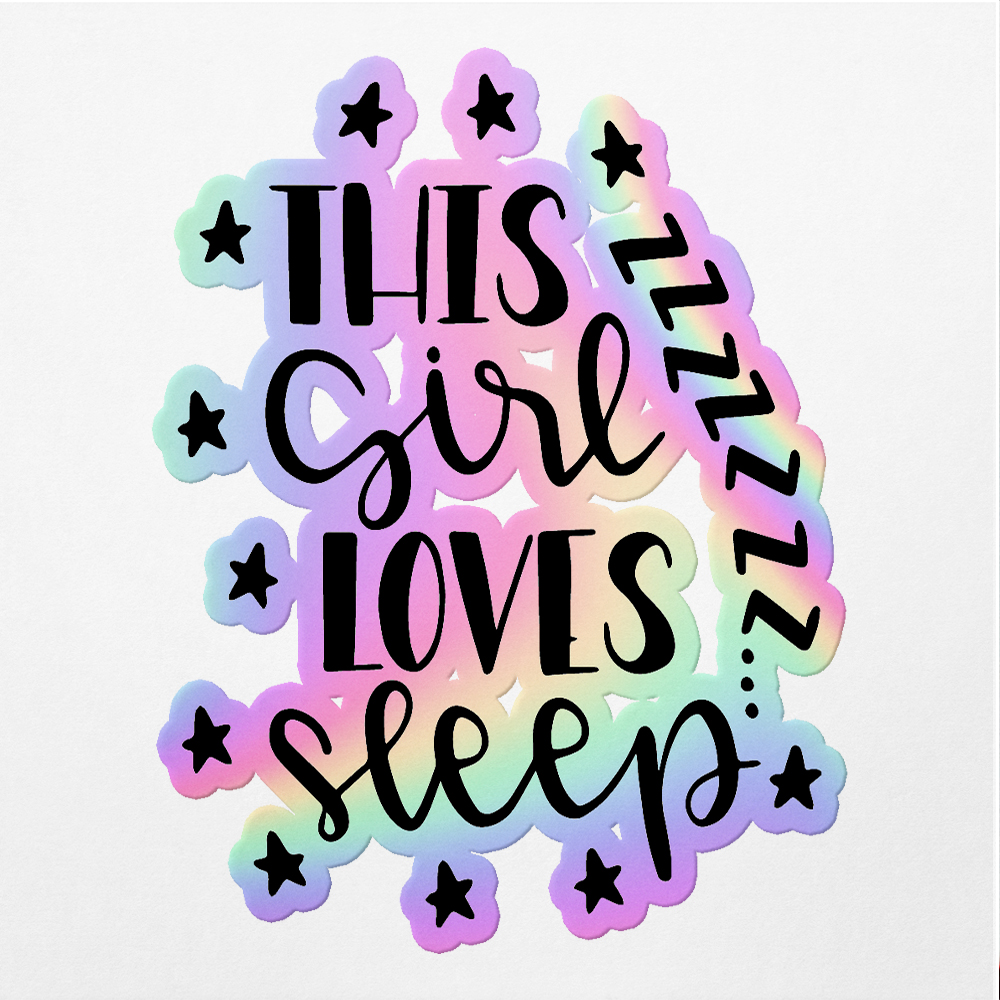 Vinyl Stickers Decals Of Thgirl Sleep Babies And Kids - Apply On Any ...