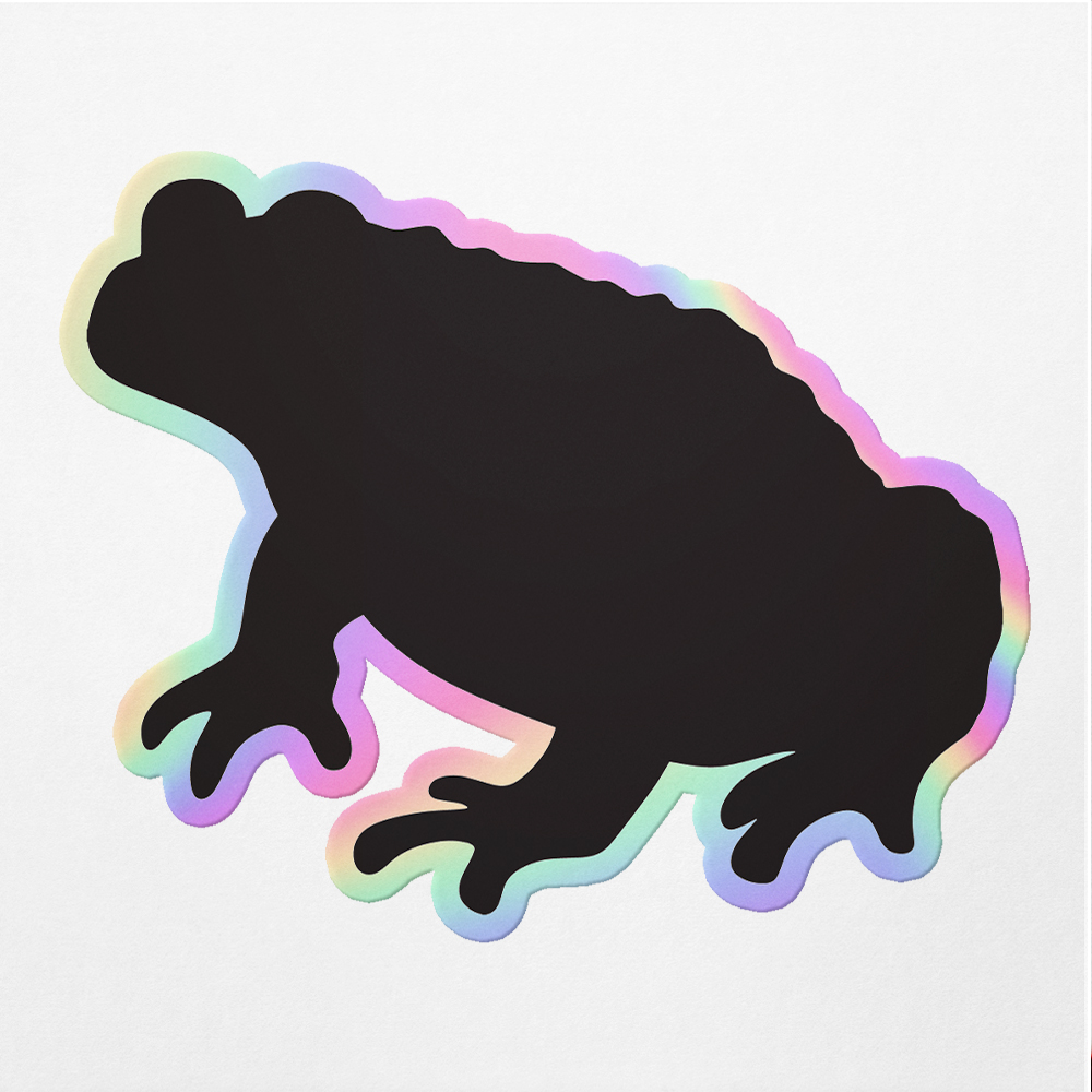 Vinyl Stickers Decals Of Toad Funny Silhouette - Apply On Any Smooth ...