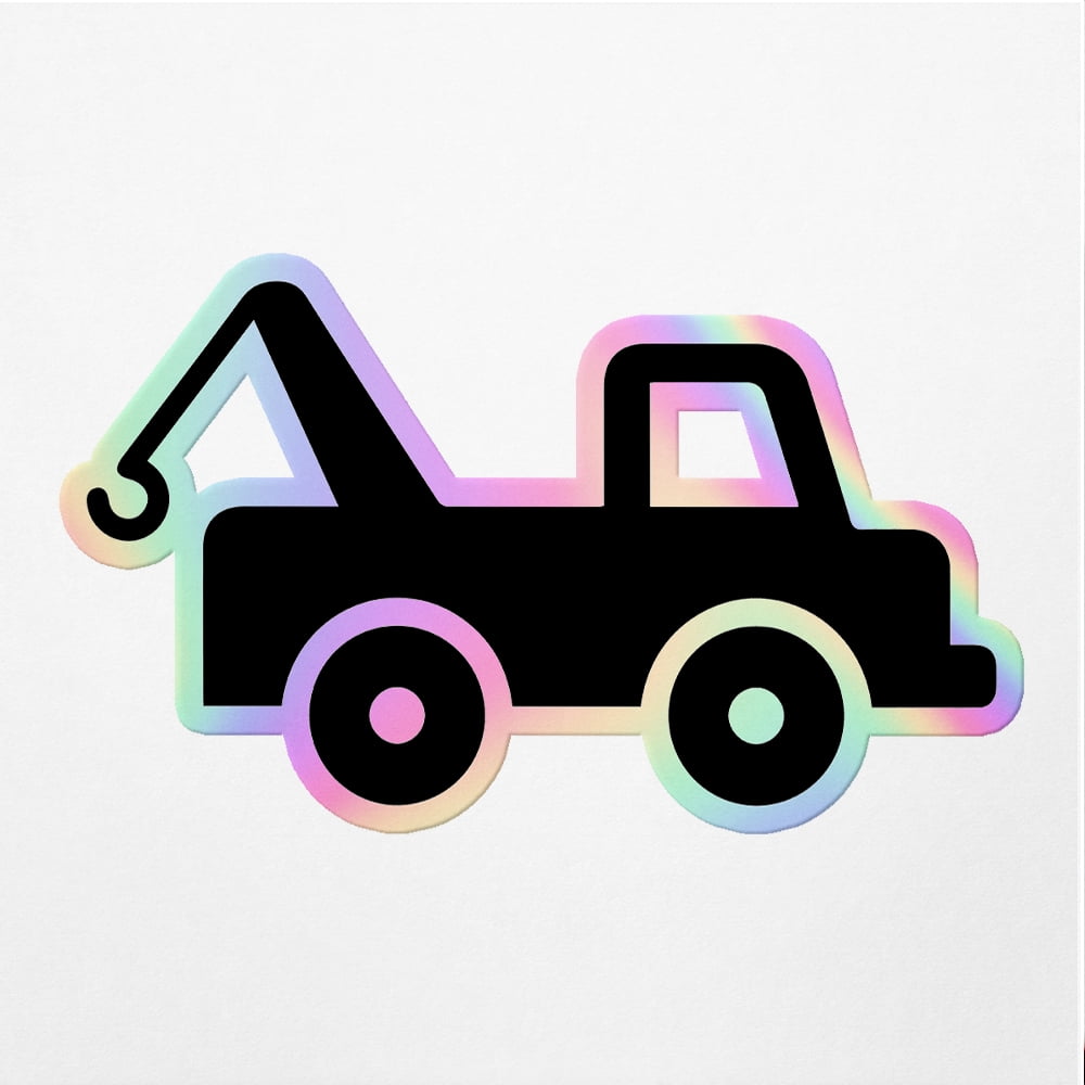 Vinyl Stickers Decals Of Tow Truck - Apply On Any Smooth Surfaces ...