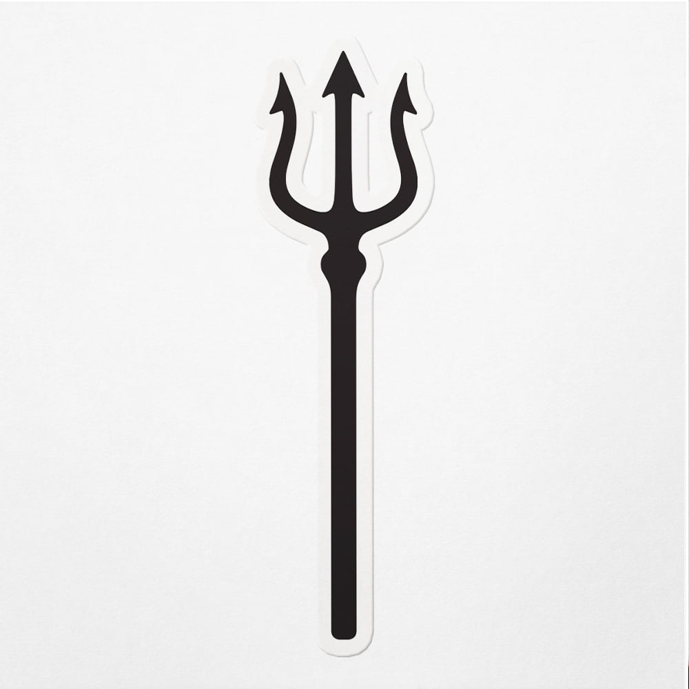 Vinyl Stickers Decals Of Trident Silhouette - Waterproof - Apply On Any ...