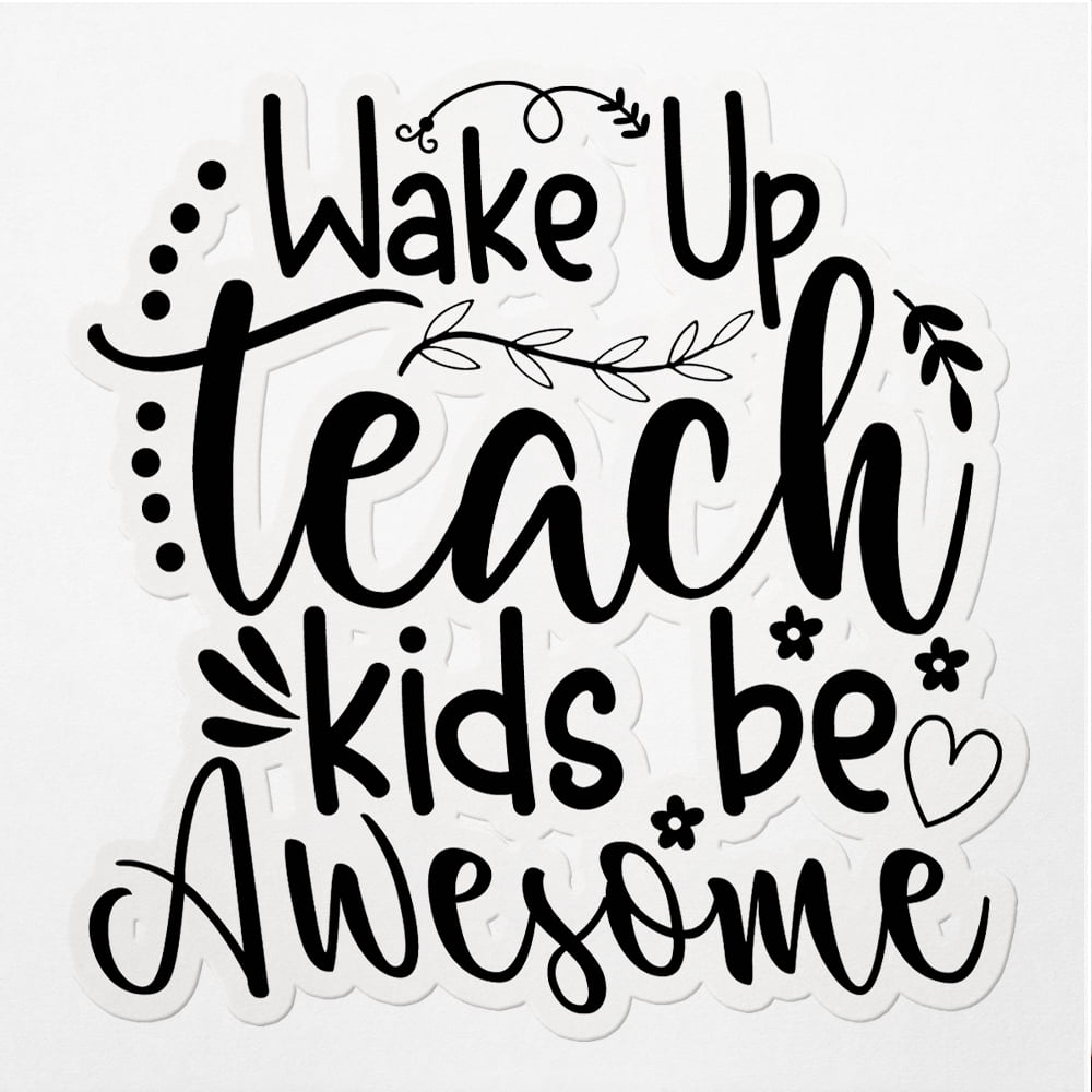 Vinyl Stickers Decals Of Wake Awesome - Waterproof - Apply On Any ...