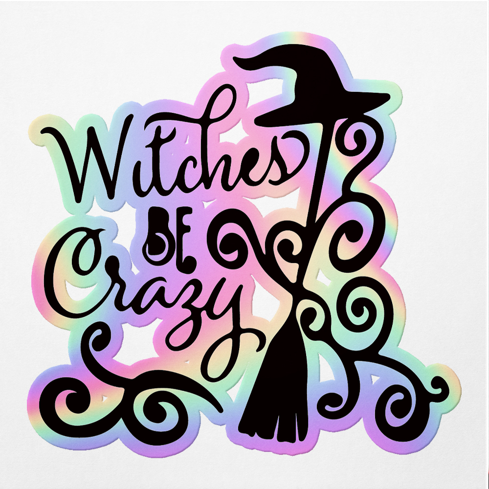 Vinyl Stickers Decals Of Witches Crazy Illustration - Apply On Any ...