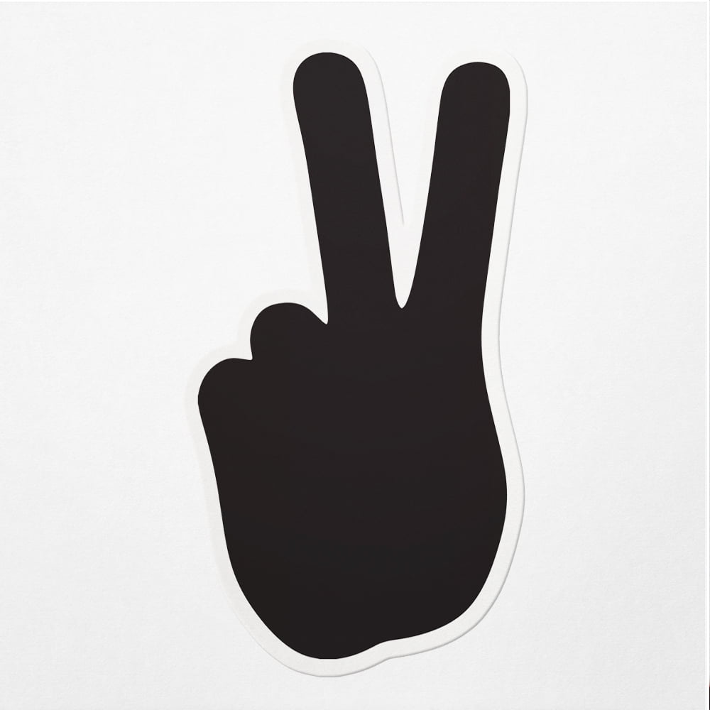 Vinyl Stickers Decals Of Peace Hand Silhouette - Waterproof - Apply On ...