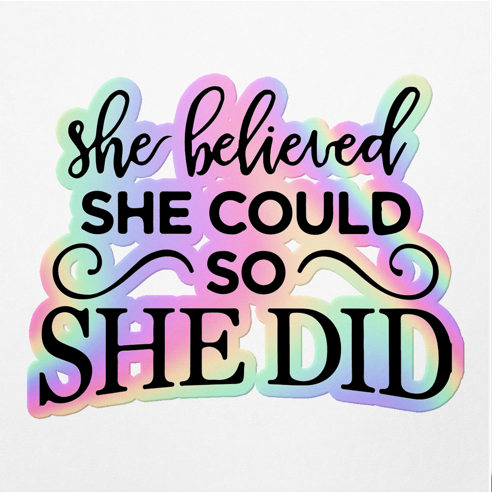 Vinyl Stickers Decals Of She Phrase - Apply On Any Smooth Surfaces ...