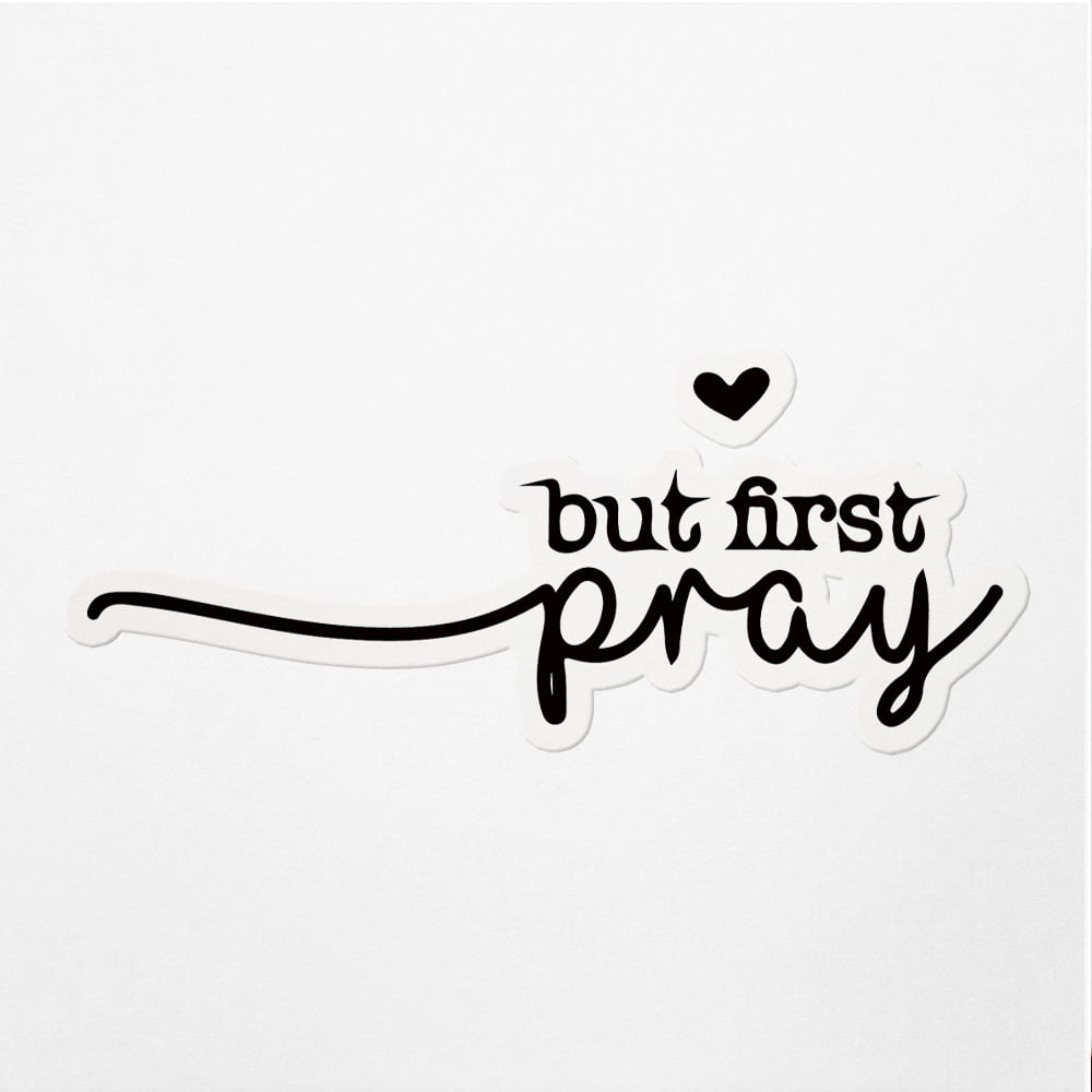 Vinyl Stickers Decals Of Pray Illustration - Waterproof - Apply On Any ...