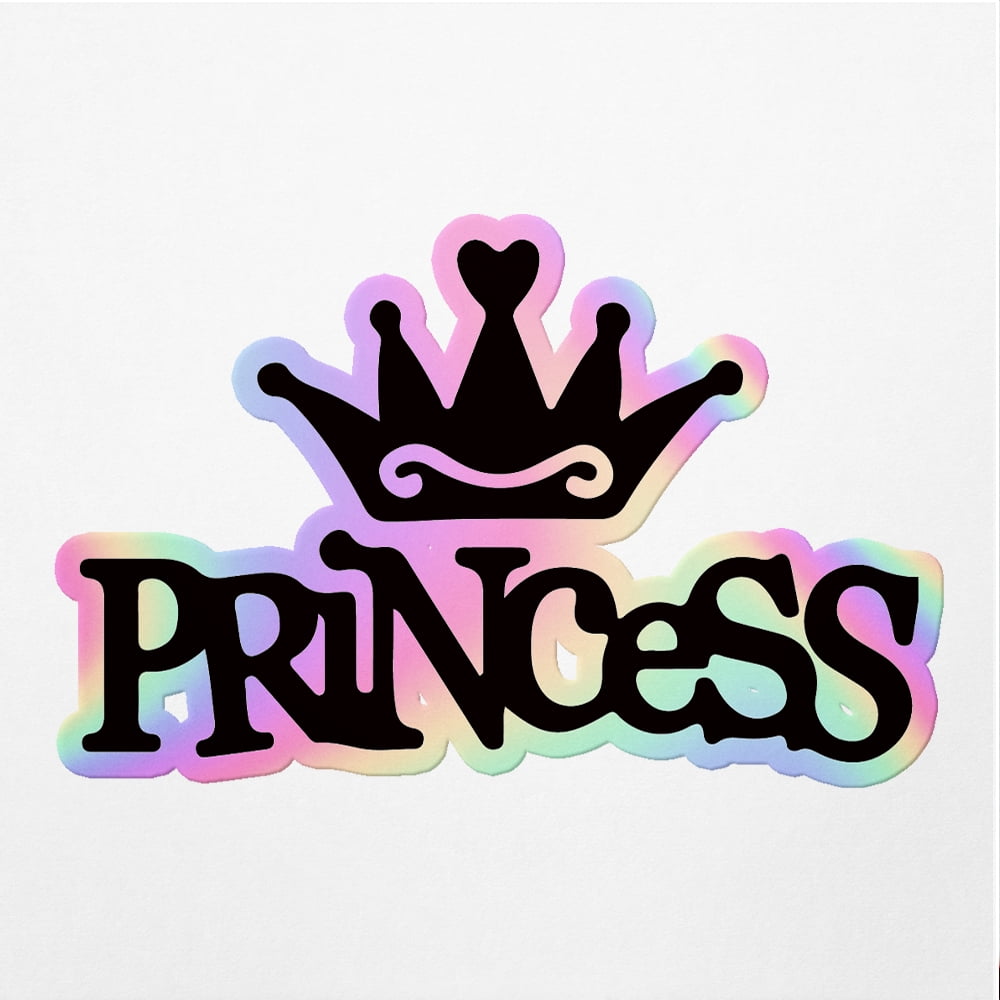 Vinyl Stickers Decals Of Princess Crown Silhouette - Apply On Any ...