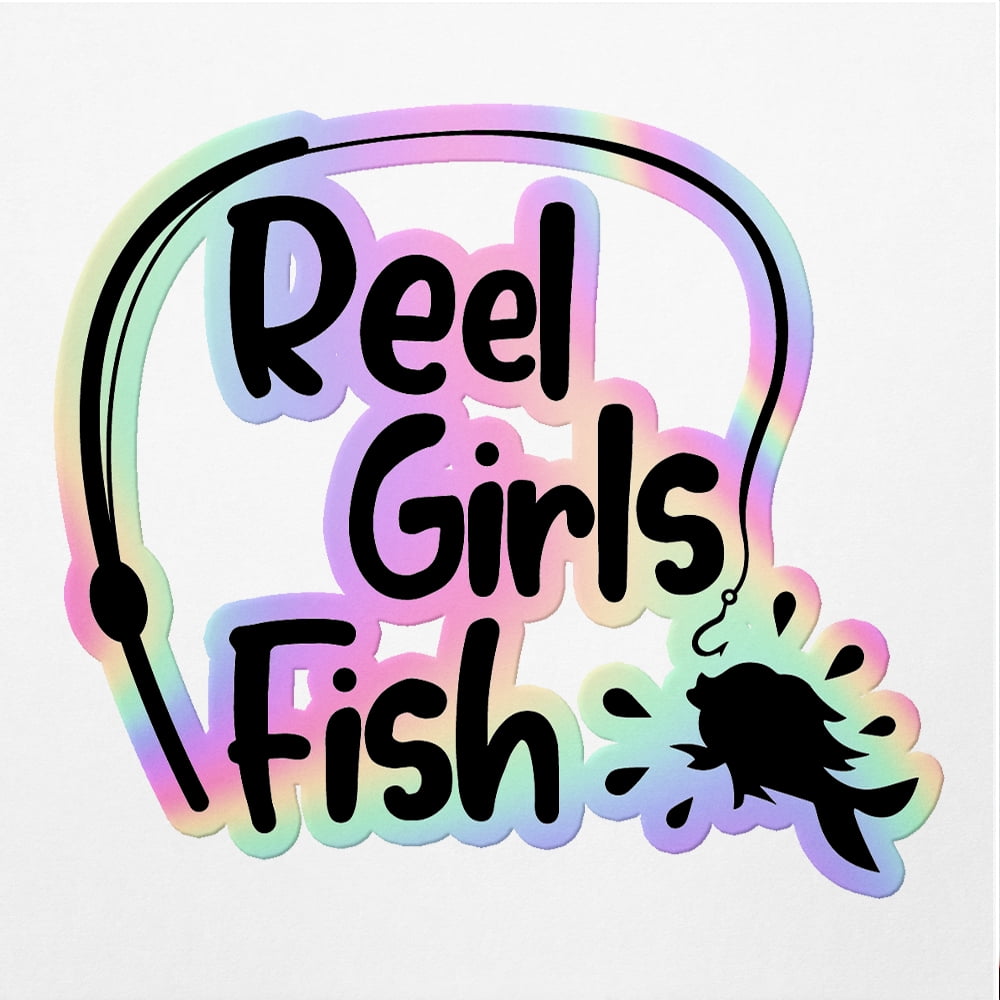 Vinyl Stickers Decals Of Reel Fish - Apply On Any Smooth Surfaces ...