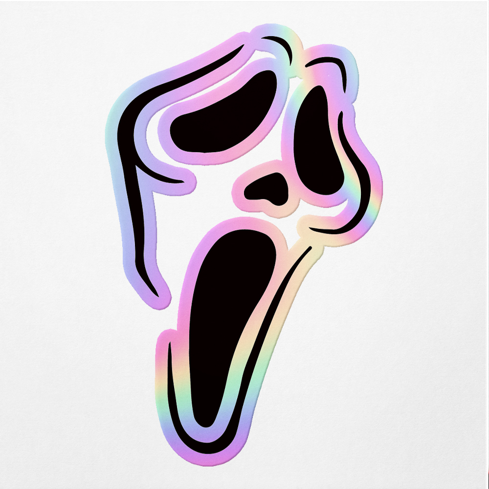 Vinyl Stickers Decals Of Scream Illustration - Apply On Any Smooth ...