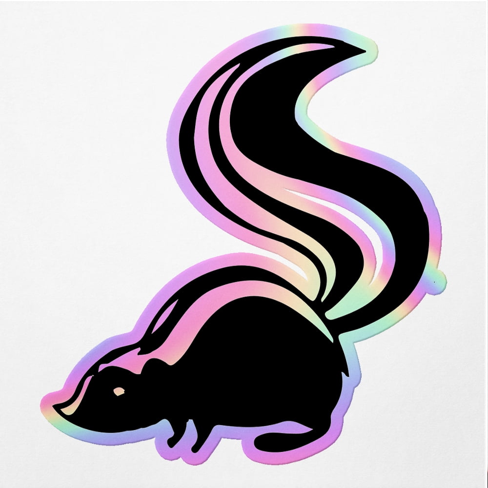 Vinyl Stickers Decals Of Skunk Illustration - Apply On Any Smooth ...