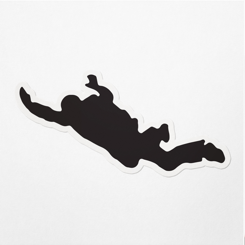 Vinyl Stickers Decals Of Skydiving Illustration - Waterproof - Apply On ...