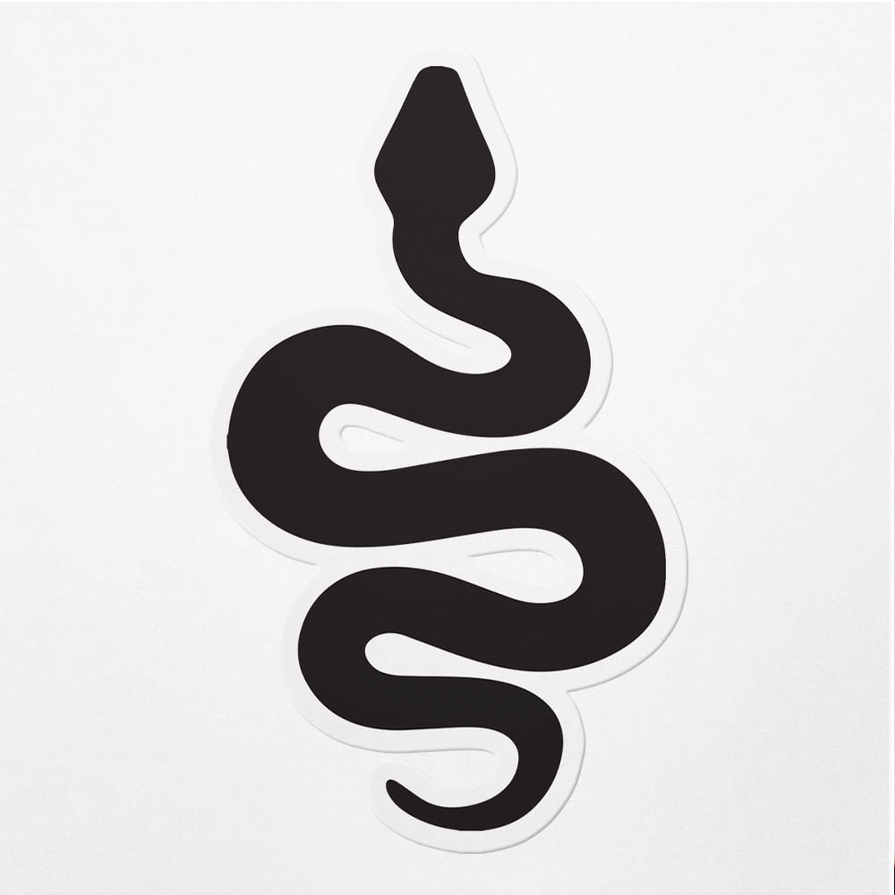 Vinyl Stickers Decals Of Snake Silhouette - Waterproof - Apply On Any ...