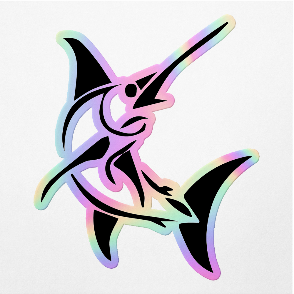 Vinyl Stickers Decals Of Stylized Fish Illustration - Apply On Any ...