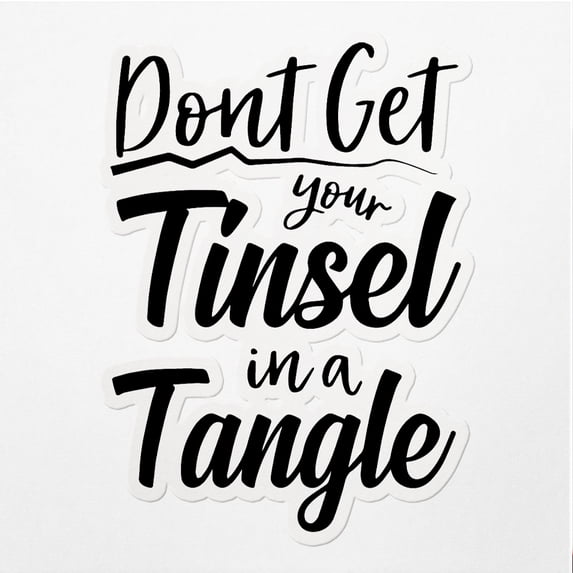 Vinyl Stickers Decals Of Don'T Tangle Christmas V2 - Waterproof - Apply ...