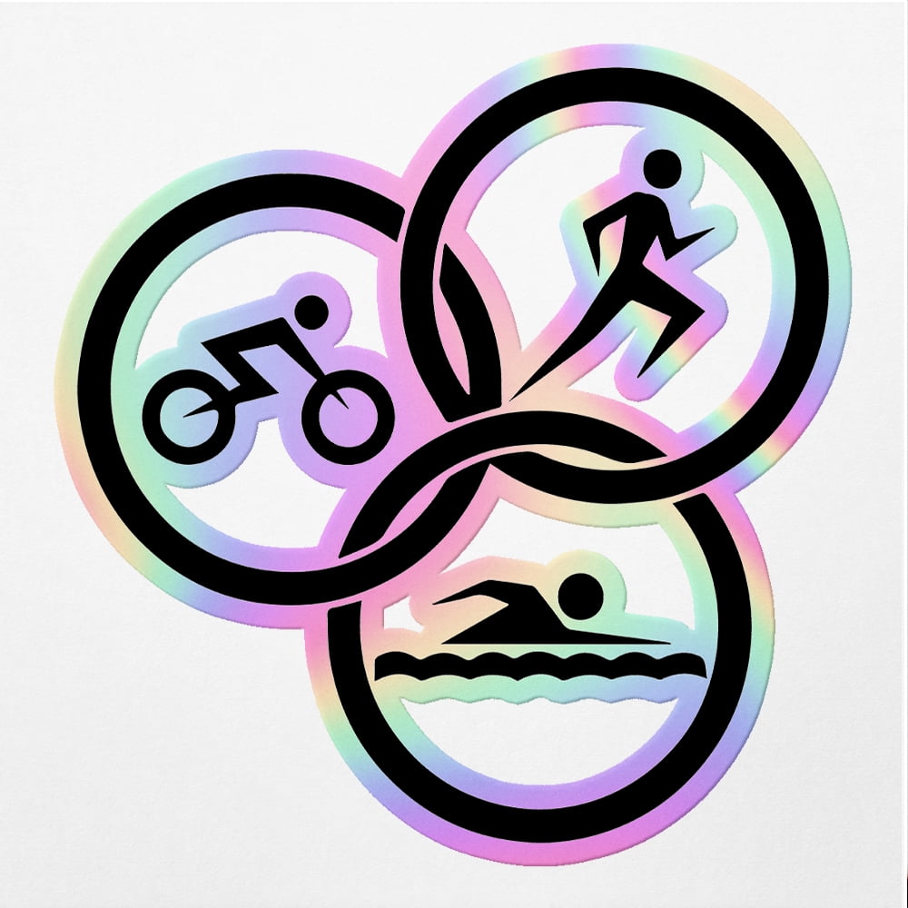 Vinyl Stickers Decals Of Triathlon - Apply On Any Smooth Surfaces ...