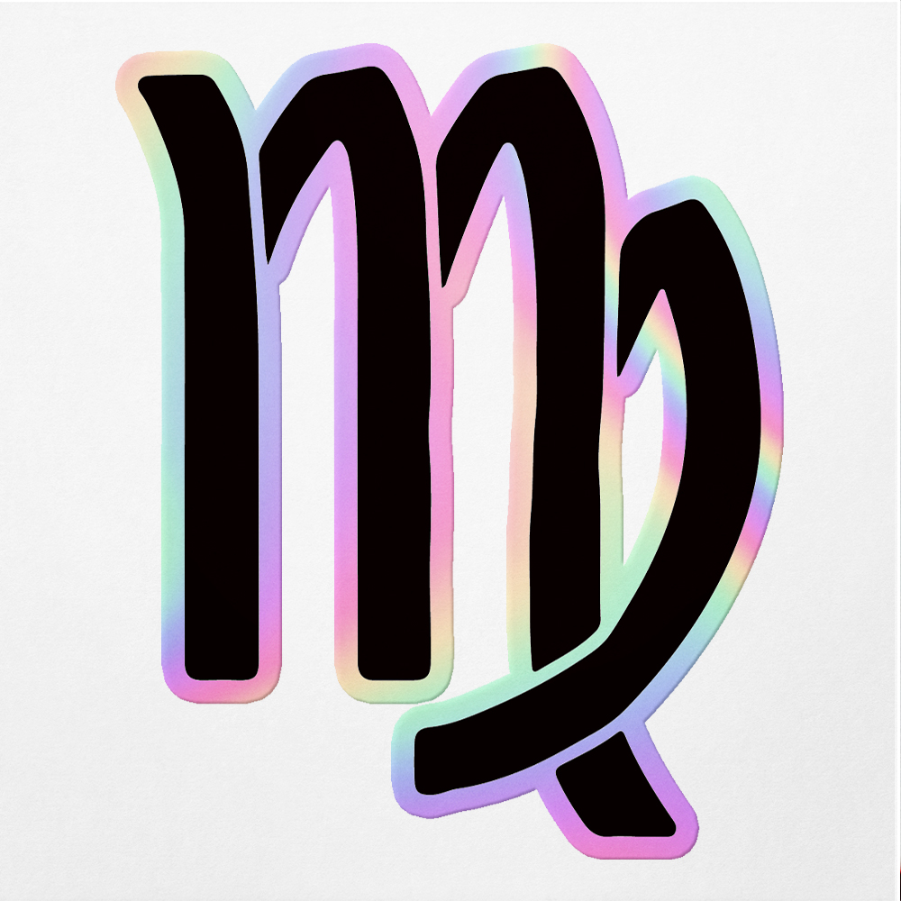 Vinyl Stickers Decals Of Virgo Sign Illustration - Apply On Any Smooth ...