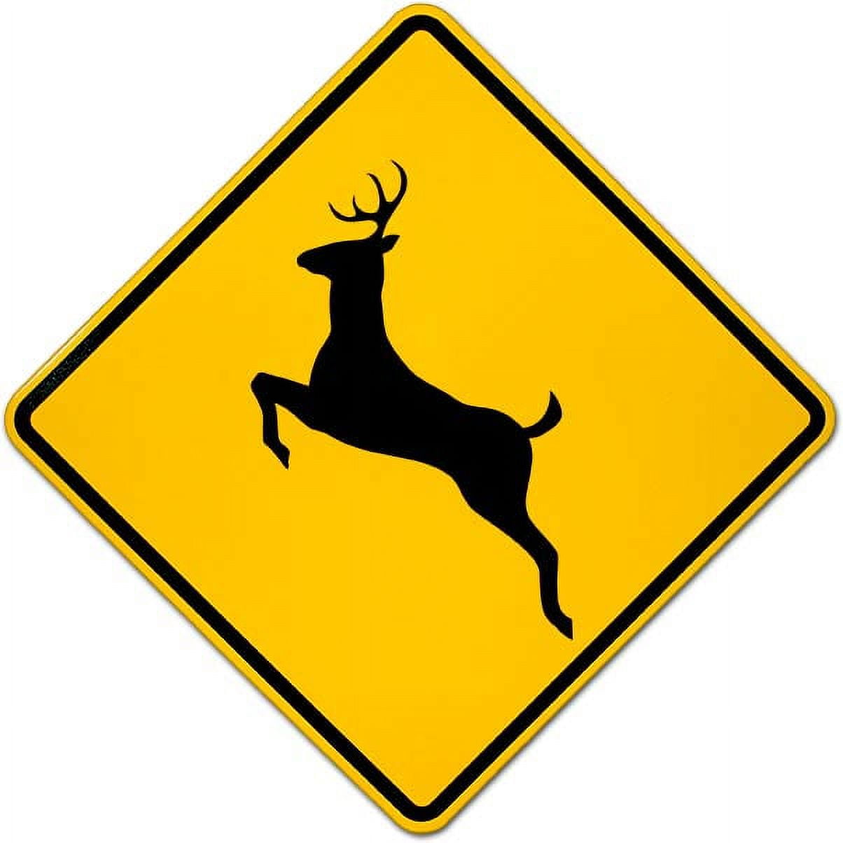 Vinyl Stickers - Deer Crossing Sign - Safety and Warning Warehouse ...
