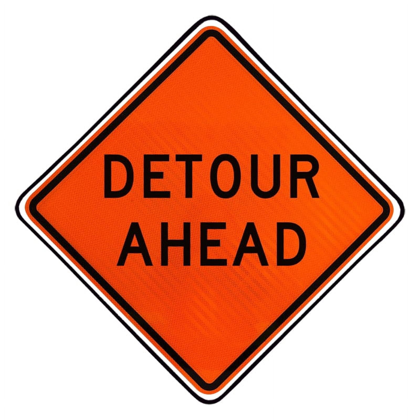Vinyl Stickers - Detour Ahead Sign - Safety and Warning Warehouse Signs ...
